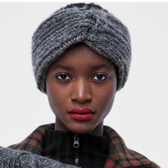 Zara | Accessories | Zara Grey Knit Bandeau Headband Turban New | Poshmark